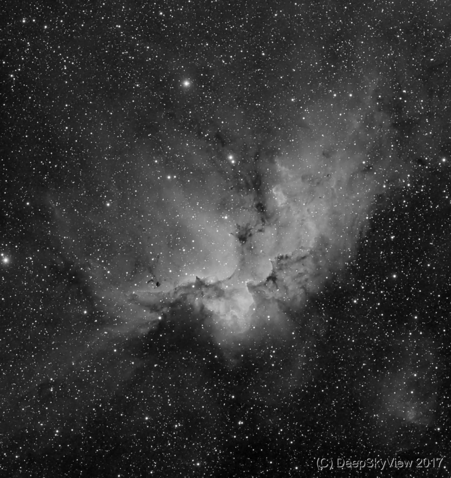 Wizard Nebula – Sh2-142 – DeepSkyView